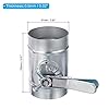 PATIKIL 4" HVAC Duct Manual Volume Damper, Metal Adjustment Airflow ...