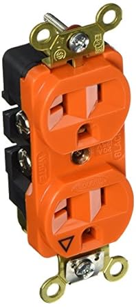 Hubbell ig5362 receptáculo dúplex, isolated piso, 20 Amp, 125 V, NEMA 5 ...