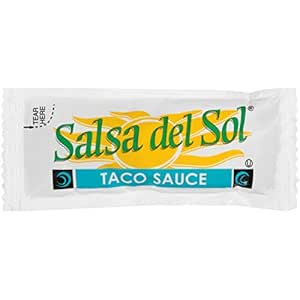 Amazon.com: Salsa Del Sol Taco Sauce, Single Serve, 9 g., Pack of 500 ...