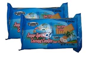 Amazon.com: Global Brands Sugar Sprinkled Coconut Cookies, 14.1 Oz ...