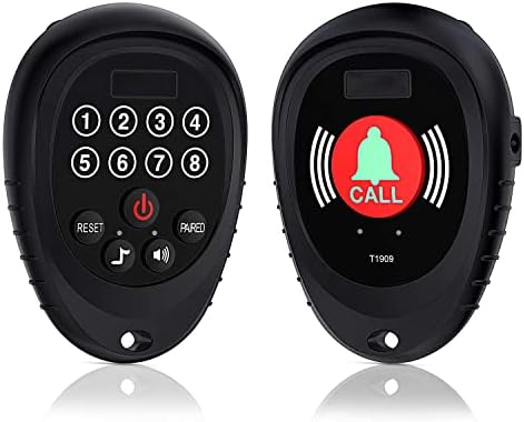 Rechargeable Wireless Caregiver, Pager Smart Call Button Transmitter ...