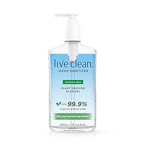Amazon.com : Live Clean Hand Sanitizer with Aloe, 16 Fl oz : Grocery ...