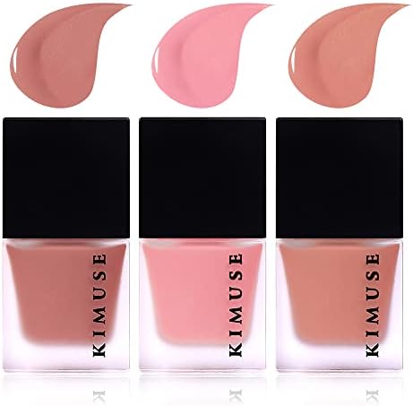 KIMUSE Cheek Gel Cream Liquid Blush Makeup, Lightweight Breathable Feel ...