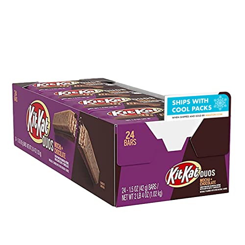 KIT KAT DUOS Mocha Flavored Creme, Chocolate and Coffee Bits, Bulk ...