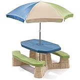 Amazon.com: Step2 Naturally Playful Picnic Table with Umbrella : Toys ...