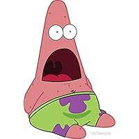 Amazon.com: LA STICKERS Surprised Patrick - Sticker Graphic - Auto ...