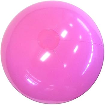 Amazon.com: Beachballs - 16'' Solid Pink Beach Ball: Sports & Outdoors