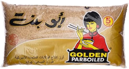 Abubint Chopstick Golden Parboiled Rice, 5Kg - Pack of 1, white price ...