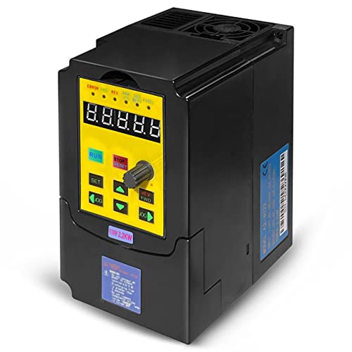 VFD 2.2KW 3HP 110V 1 Phase Input 3 Phase 0-400HZ Output 30A Variable ...