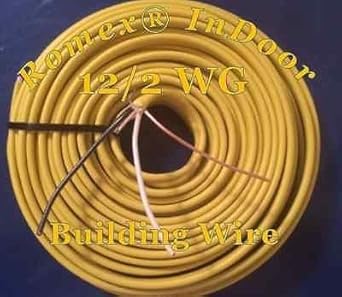 Romex® 12/2 Wg Wire Nm-B ( 100 Feet ) Residential Building Wire: Amazon ...
