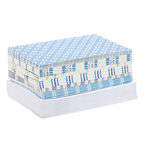 48 Pack Blue Notecards and Envelopes Set, Blank All-Occasion Greetings ...