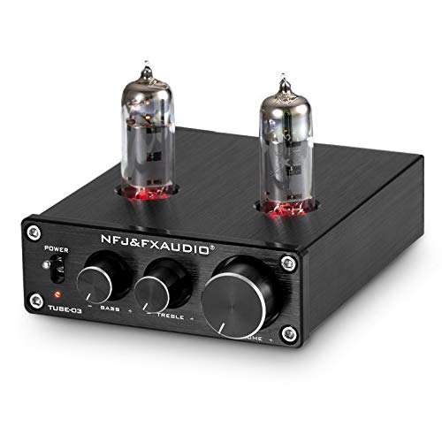 Mini 6J1 Vacuum Tube Preamplifier Hi-Fi Stereo PreAmp Treble Bass ...