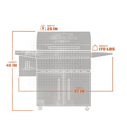 Traeger Grills TFS60LZC Select Elite Pellet Grill and Smoker, 589 Sq ...