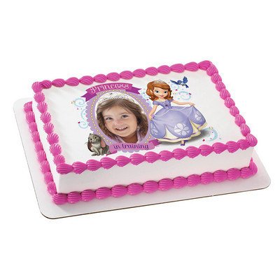 Buy 1/4 Sheet - Disney Princess Sofia - Cake Photo Frame - Edible Cake ...