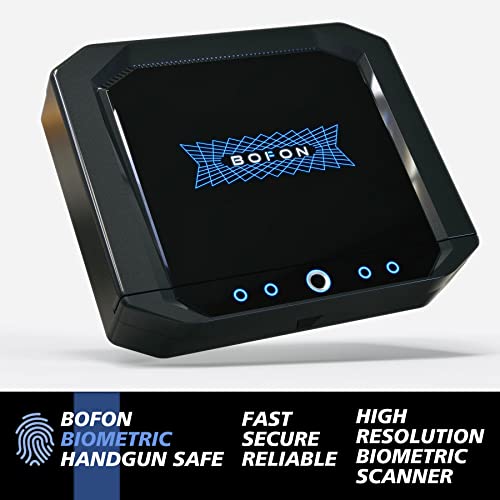 BOFON Handgun Safe, Quick-Access Pistol Safe with Biometric Fingerprint ...