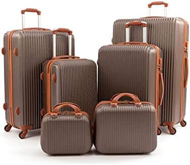 Limra Luggage Trolley Bag set of 6 Pcs,Coffee price in Saudi Arabia ...
