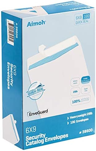 Mailing Envelopes 500 Security Envelopes 6x9" - Self-Seal Tinted ...