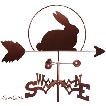 Amazon.com : Brass Rabbit Weather Vane for Roof : Windcup Weathervanes ...
