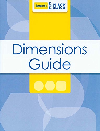 Classroom Assessment Scoring System™ (CLASS™) Dimensions Guide, K-3 ...