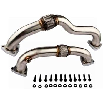 Amazon.com: MOSTPLUS Turbocharger Up Pipe For 2008 2009 2010 FORD F-250 ...