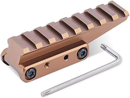 HIRAM Picatinny Optics Riser Mount, 8 Slot Red Dot Sight Riser Mount ...