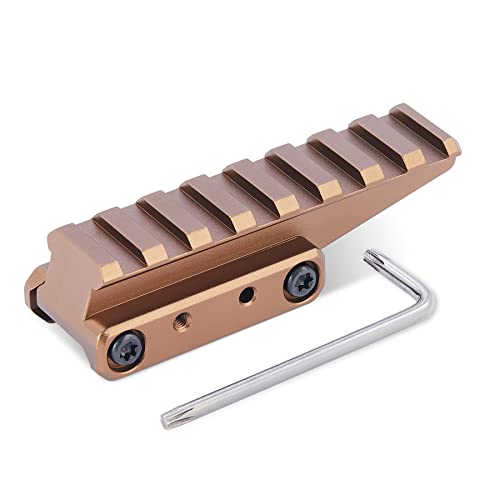 HIRAM Picatinny Optics Riser Mount, 8 Slot Red Dot Sight Riser Mount ...