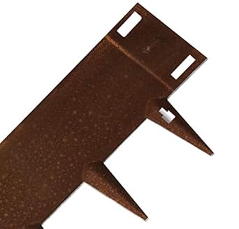 Amazon.com : Core Edge Flexible Steel Lawn Edging CorTen 6" Five Pack ...