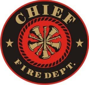 Amazon.com: Fire Chief Decal - Round: Automotive