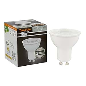 Tecnolite GU10-LED/3W/65 Lámpara LED, Base GU10, color Blanco Luz de Día: Amazon.com.mx ...