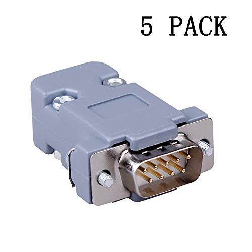 Anmbest 5PCS DB9 Solder Connector, RS232 485 422 D-SUB Serial to 9-pin ...