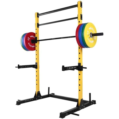HulkFit Pro Series Gen 1 Squat Stand Rack 2 Pullup Bars - Multi-Color ...