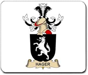Amazon.com: Hager Family Crest Coat of Arms Mouse Pad : Office Products