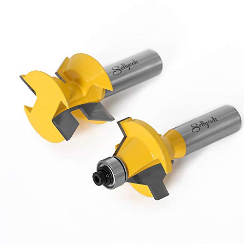 120 Degree Tongue and Groove Router Bit Set 1/2 Shank, SellyOak Tongue ...