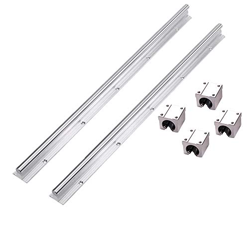 CHUANGNENG 2Set Linear Rail SBR20 1800mm Linear Rail Guide Fully ...