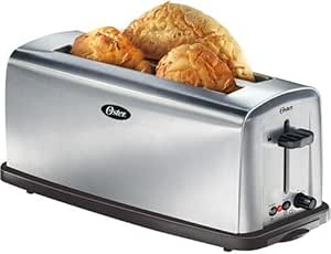Amazon.com: Oster 6327 Long Slot 4-Slice Toaster, Brushed Stainless Steel: Kitchen & Dining