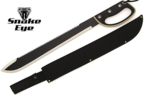 Snake Eye Tactical Full-Tang Fixed Blade Machete w/ Sheath Outdoors ...