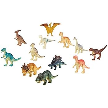Amazon.com: Dinosaur Figures - 20 Tiny Stretchy Mini Dinosaurs by AA ...
