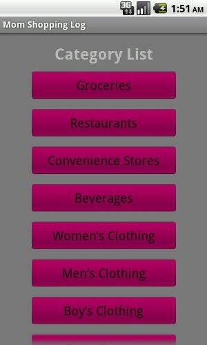 Amazon.com: Mom Shopping Log: Appstore for Android