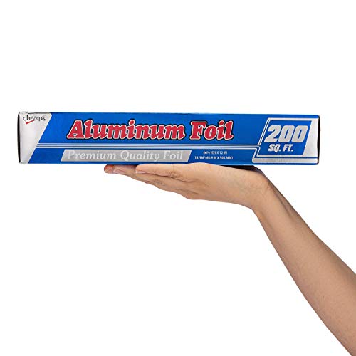 CHAMPS Standard Aluminum Foil - 200 Square Feet Standard Foil Wrapping ...
