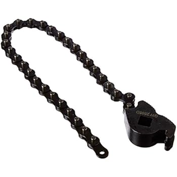 T&E Tools Chain Type Strap Wrench- Oil Filter Chain Wrench - Adjustable ...