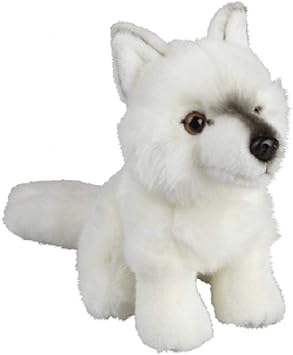 Ravensden Plush Arctic Wolf Sitting 18cm: Amazon.co.uk: Toys & Games