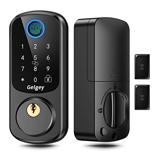 Gelgey Keyless Entry Door Lock with Keypads, Smart Lock for Front Door ...