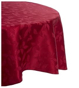 Amazon.com: Lenox Holly Damask Tablecloth, 70-Inch Round, Red: Kitchen ...