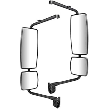Amazon.com: OCPTY Truck Side View Black Lower Mirror Back View Towing ...