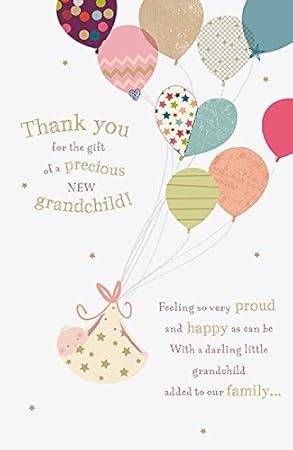 Thank You for a New Grandchild Card: Amazon.co.uk: Office Products