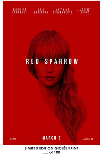 RARE POSTER jennifer lawrence RED SPARROW movie 2018