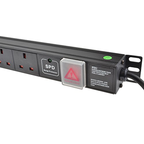 kenable Power Distribution Unit 6 Way C13 IEC 19 Horizontal PDU to C14 Plug talkingbread.co.il