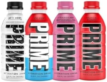 New Prime Drink Hydration pack of 4 Flavour - Ice Pop, Tropical Punch ...