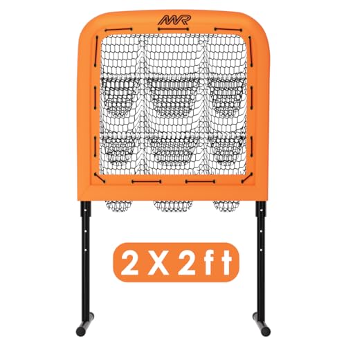MR 9 Hole Pitching Net 2x2ft, Portable Pitching Target for Pitchers ...