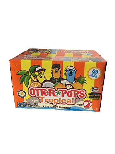 Otter Pops, 1Count of 80 Ice Pops, Four Tropical Flavors (Anita Fruit ...